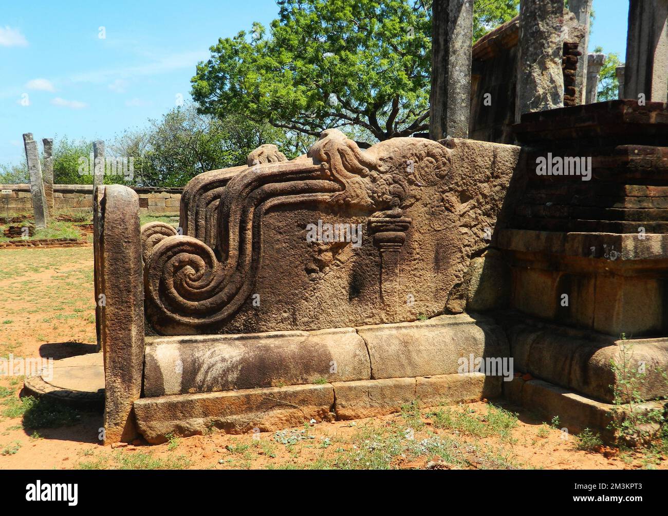 The ruins of the most ancient Buddhist Dagaba in Sri Lanka; the ...