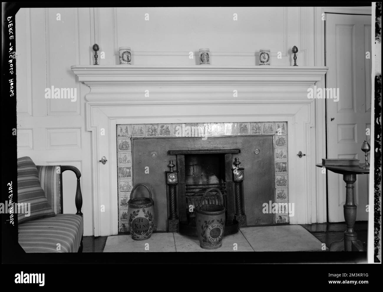 Peirce-Nichols House, Salem, interior , Interiors, Fireplaces. Samuel ...