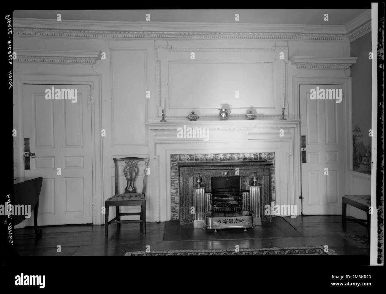 Peirce-Nichols House, Salem, interior , Interiors, Fireplaces. Samuel ...
