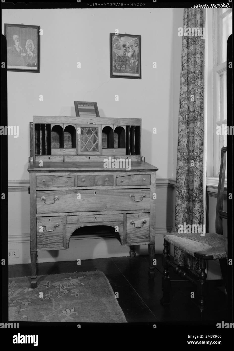 Peirce-Nichols House, Salem: interior, upstairs sitting room , Desks ...