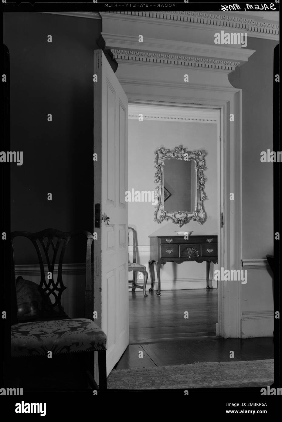 Peirce-Nichols House, Salem: interior, from the parlor, looking into ...