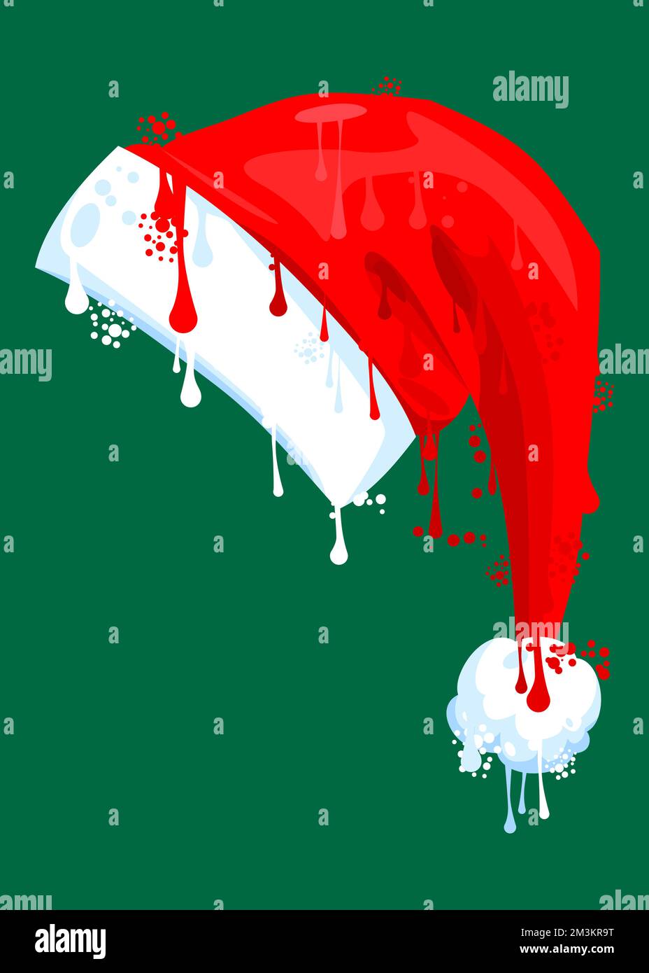Santa Claus Hat Graffiti tag. Abstract modern holiday street art ...