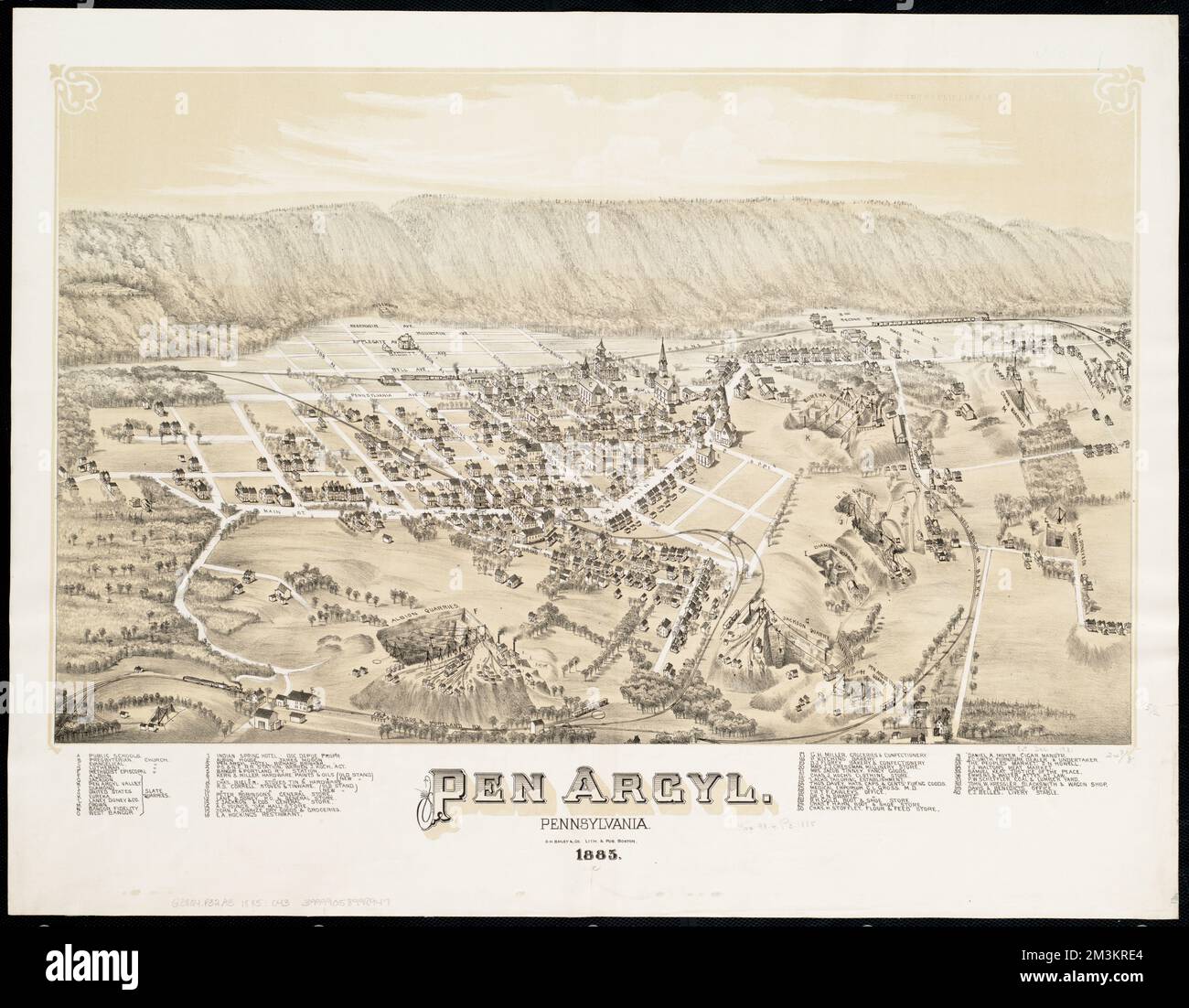Pen Argyl : Pennsylvania , Pen Argyl Pa., Aerial views Norman B ...