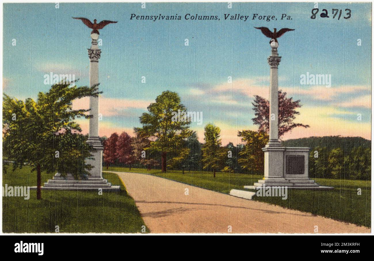 Pennsylvania Columns, Valley Forge, Pa. , Monuments & memorials ...