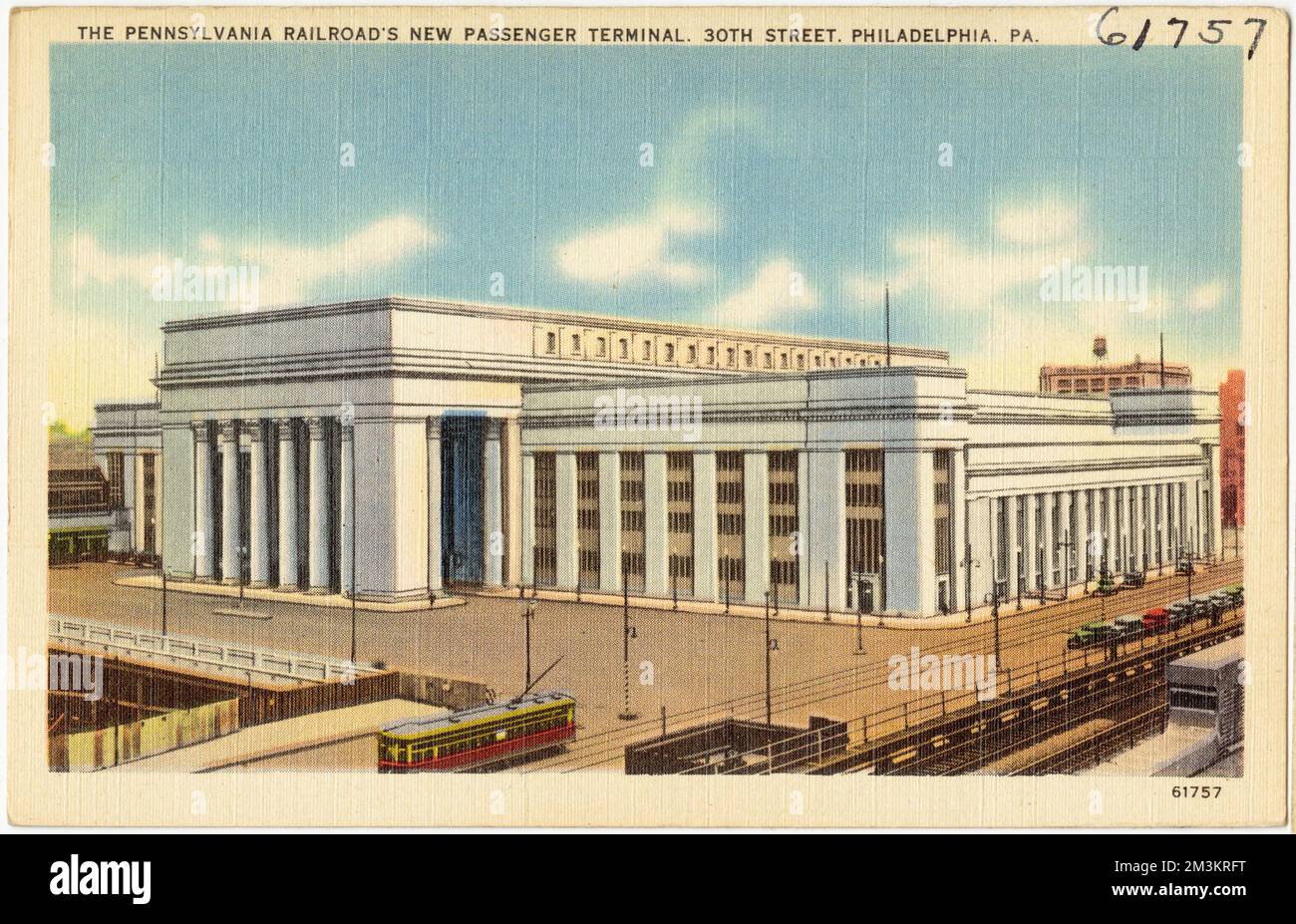 The Pennsylvania Railroad's new passenger terminal, 30th Street ...