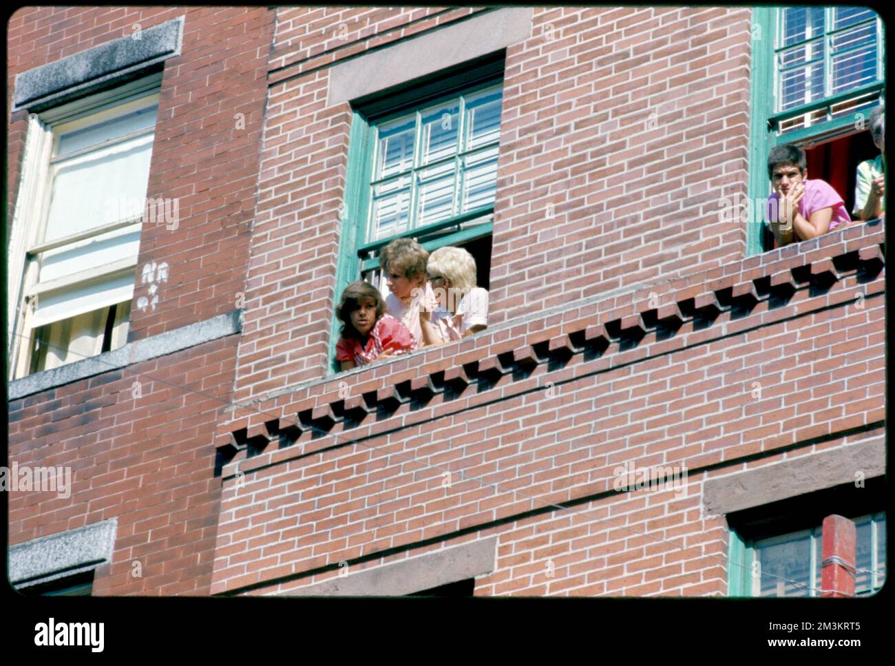 People looking out window , Windows. Edmund L. Mitchell Collection ...
