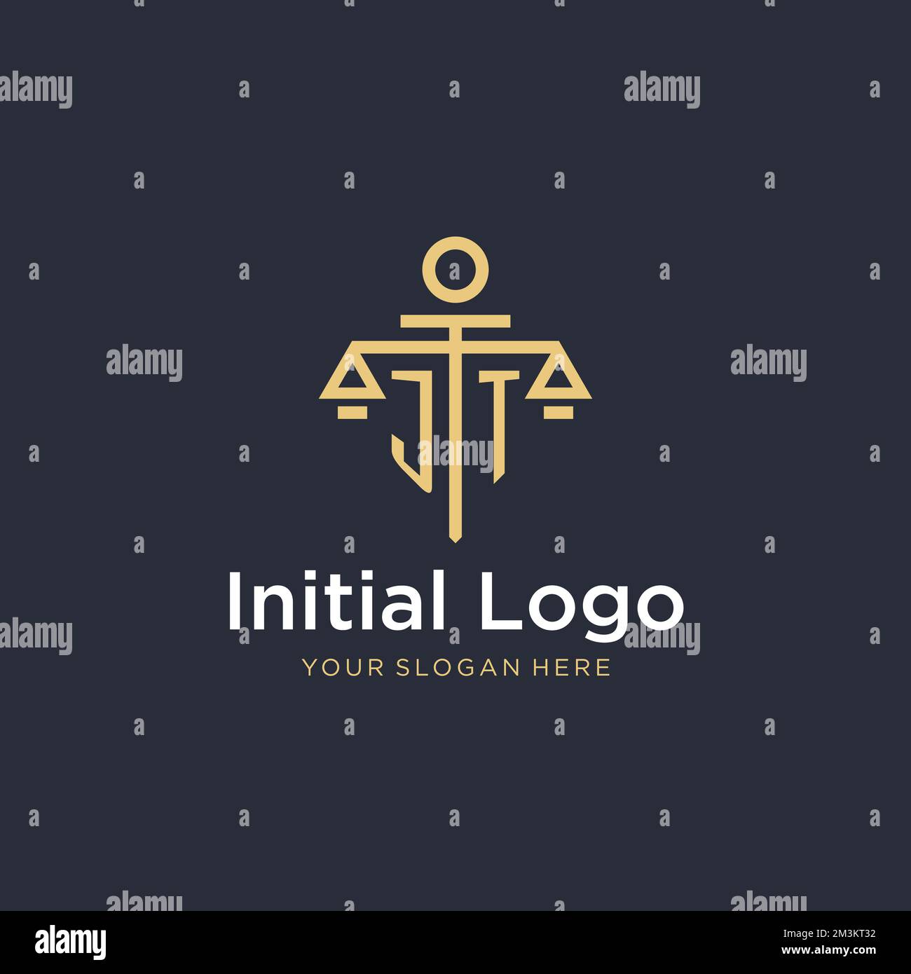 JT initial monogram logo with scale and pillar style design ideas Stock Vector Image & Art - Alamy