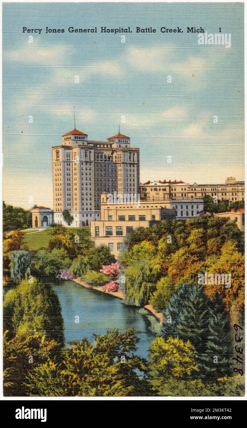 Percy Jones General Hospital, Battle Creek, Mich. , Hospitals, Tichnor ...