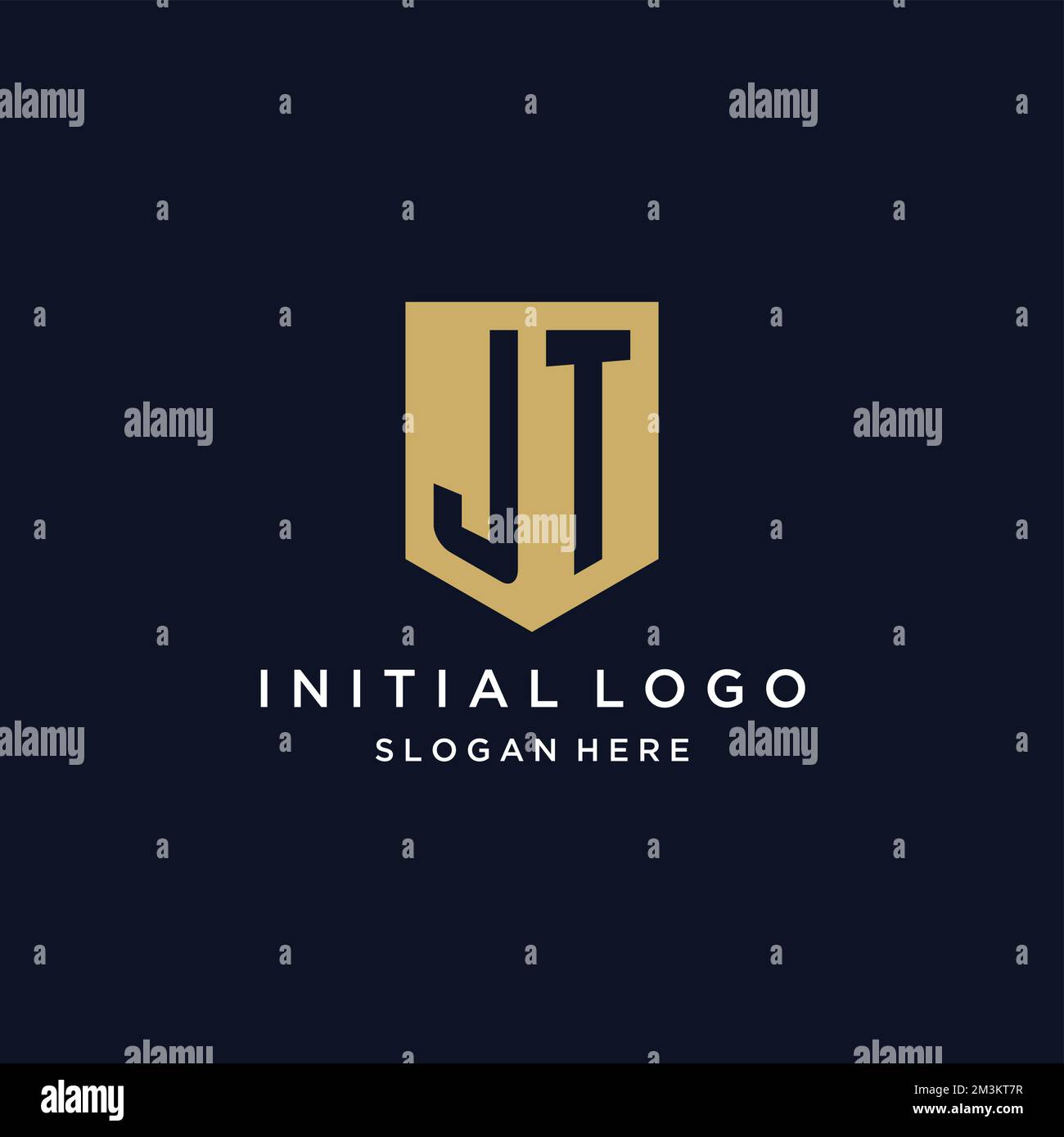 JT monogram initials logo design with shield icon template Stock Vector Image & Art - Alamy