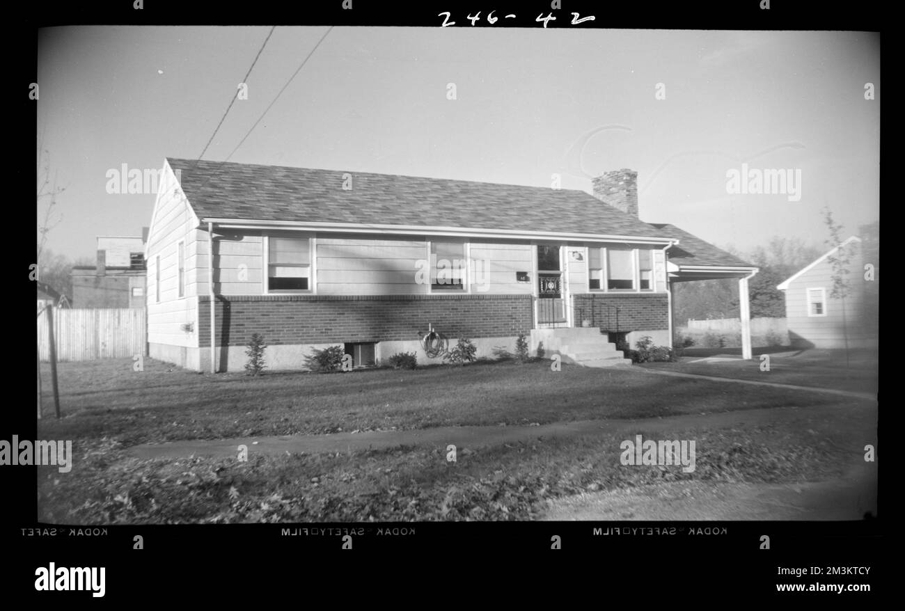 Pershing Road #42 , Houses. Needham Building Collection Stock Photo - Alamy