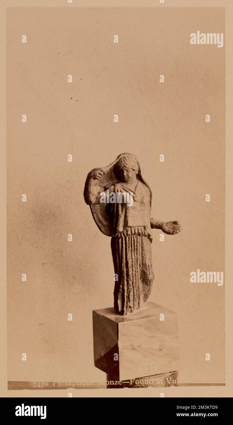 Persephone bronze--Found at Vu[...] , Antiquities, Sculpture, Goddesses ...