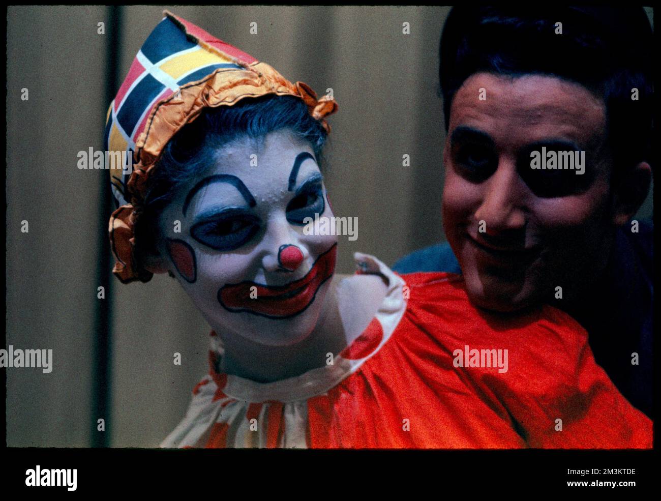 Person dressed as clown , Clowns. Edmund L. Mitchell Collection Stock ...