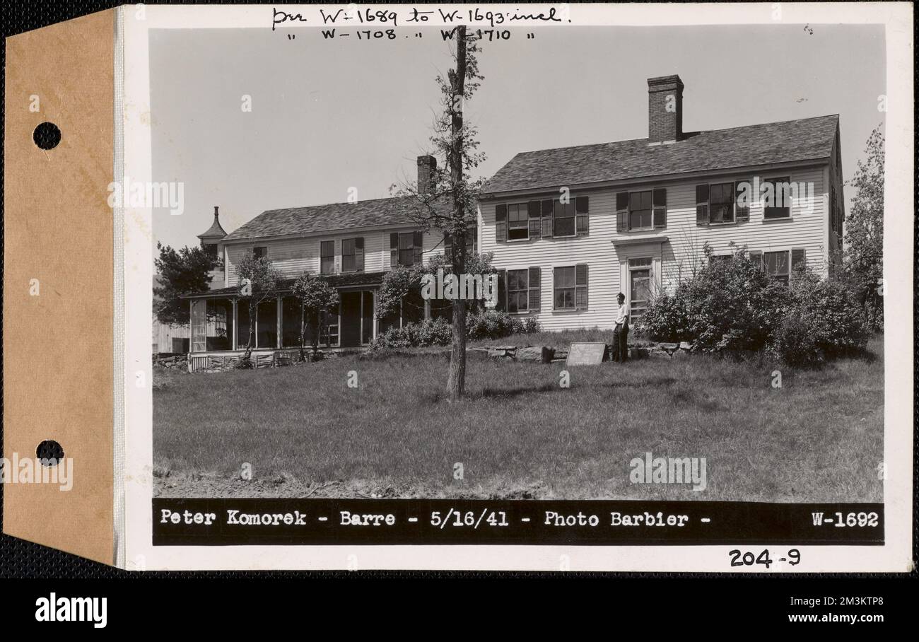 Peter Komorek, house, Barre, Mass., May 16, 1941 : Parcel no. 204-9 ...