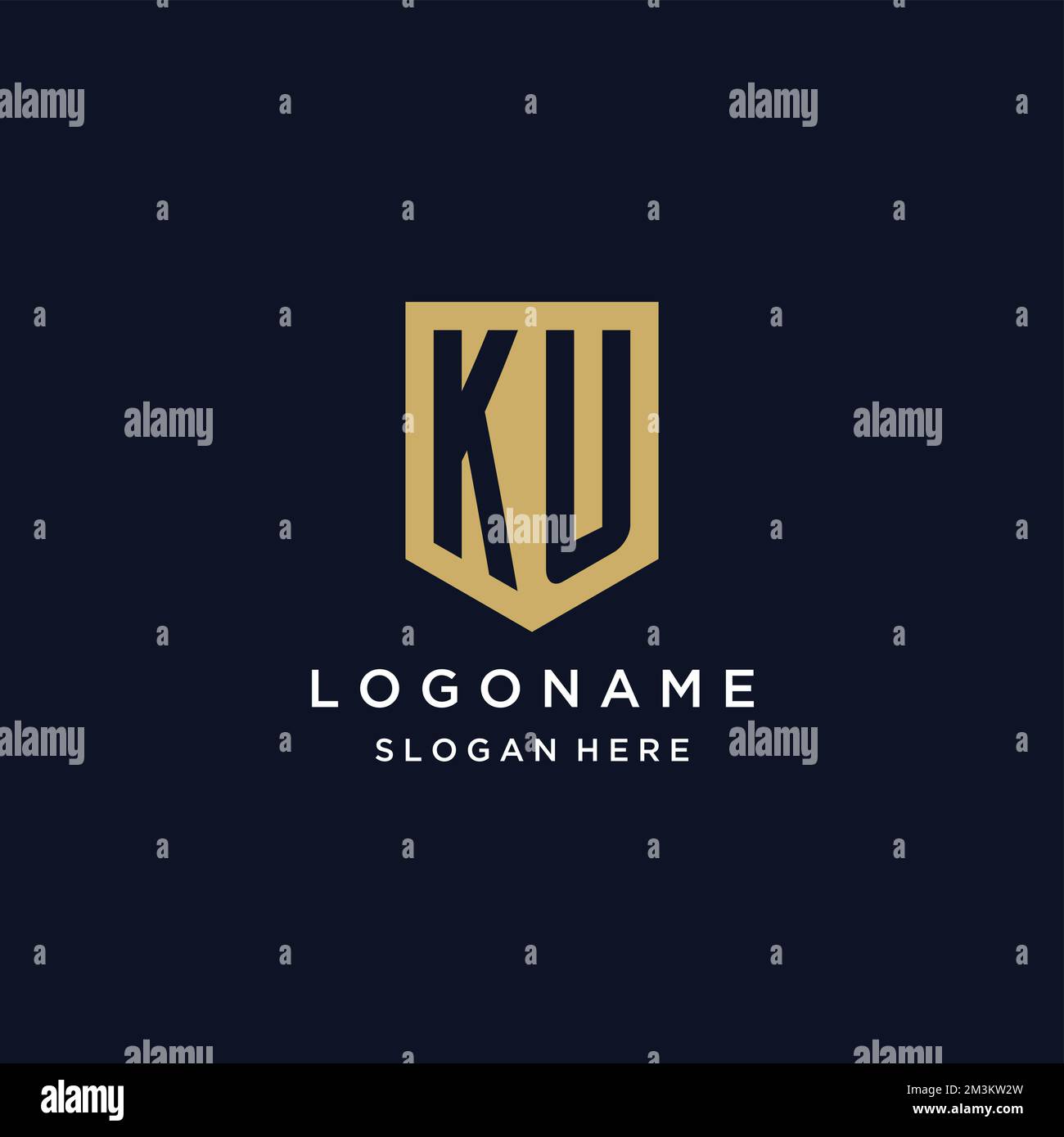 KU monogram initials logo design with shield icon template Stock Vector Image & Art - Alamy