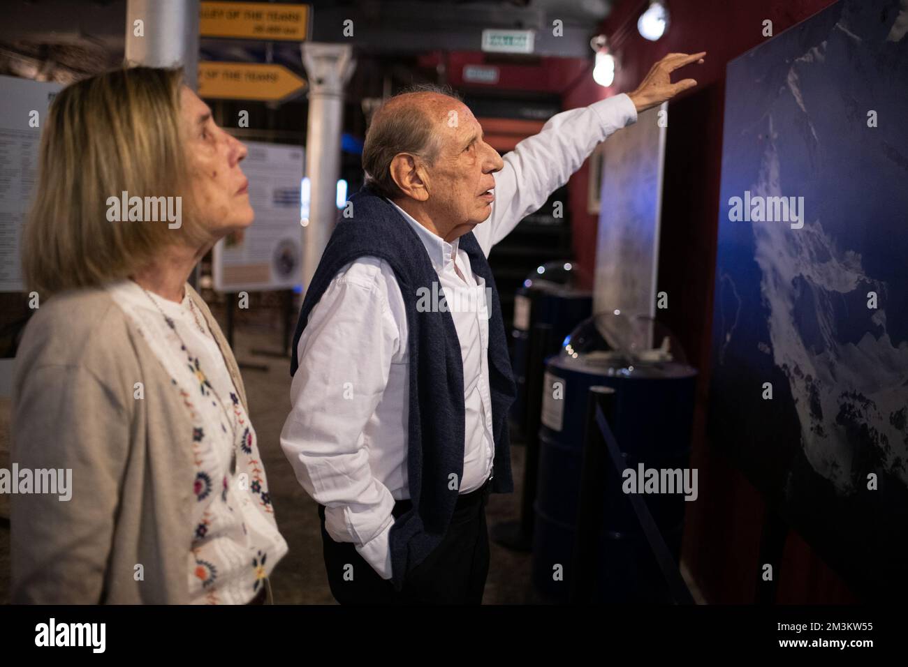 Montevideo, Uruguay. 15th Nov, 2022. Ramon Sabella (r), survivor of the ...
