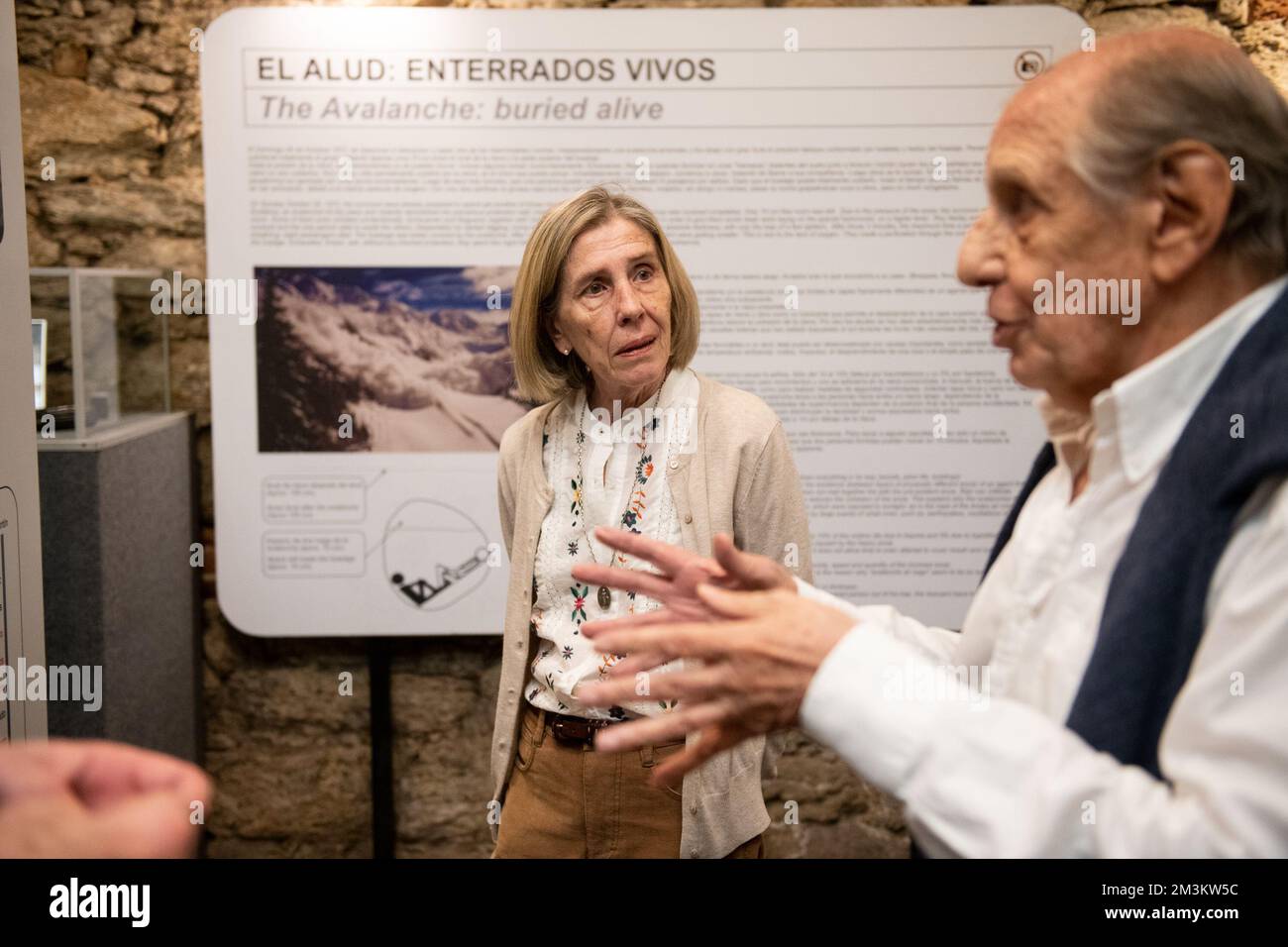 Montevideo, Uruguay. 15th Nov, 2022. Ramon Sabella (r), survivor of the ...