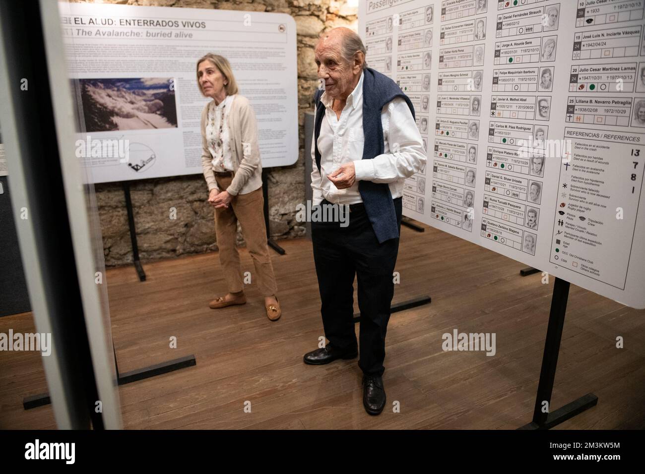 Montevideo, Uruguay. 15th Nov, 2022. Ramon Sabella (r), survivor of the ...