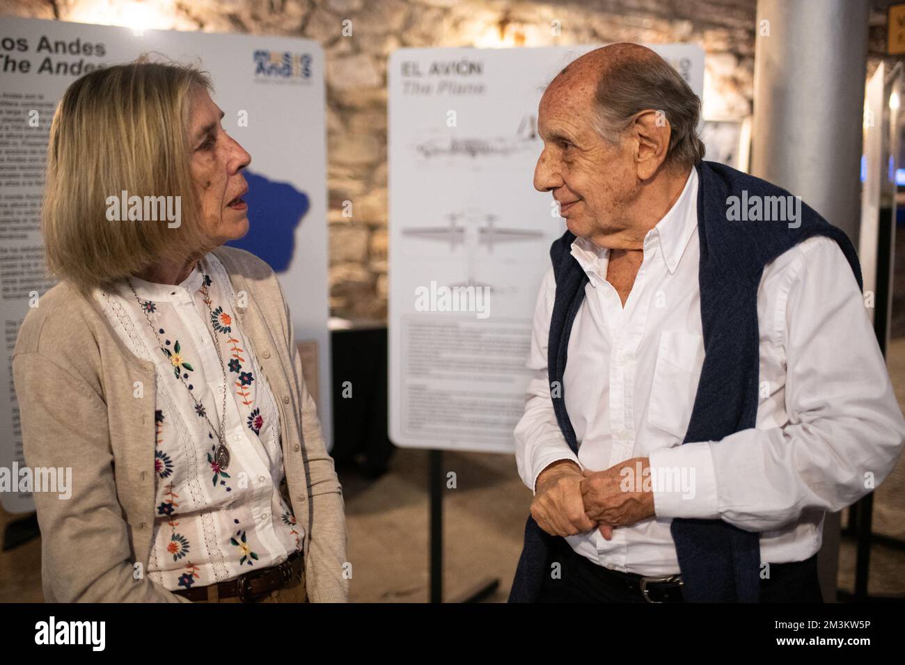 Montevideo, Uruguay. 15th Nov, 2022. Ramon Sabella (r), survivor of the ...