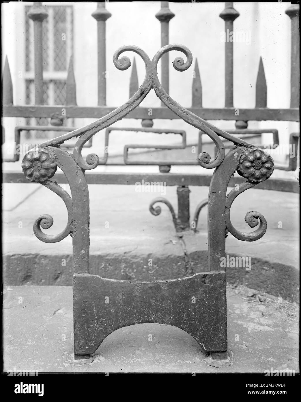 Philadelphia, Pennsylvania, 1109 Walnut Street, exterior detail, foot ...