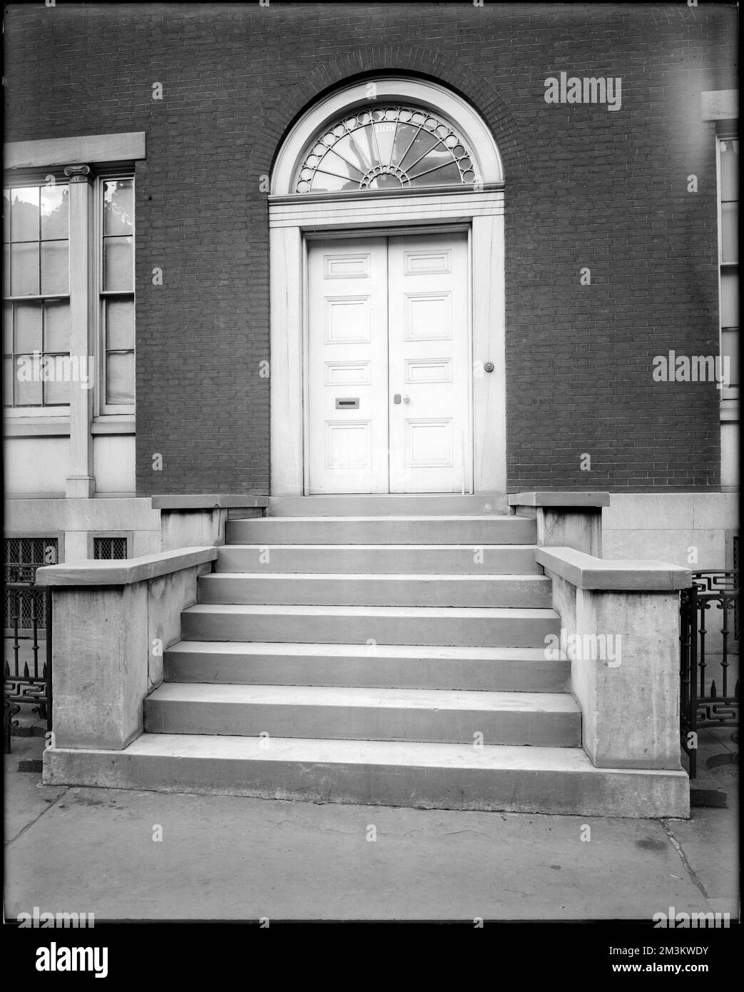 Philadelphia, Pennsylvania, 1109 Walnut Street, exterior detail, door ...