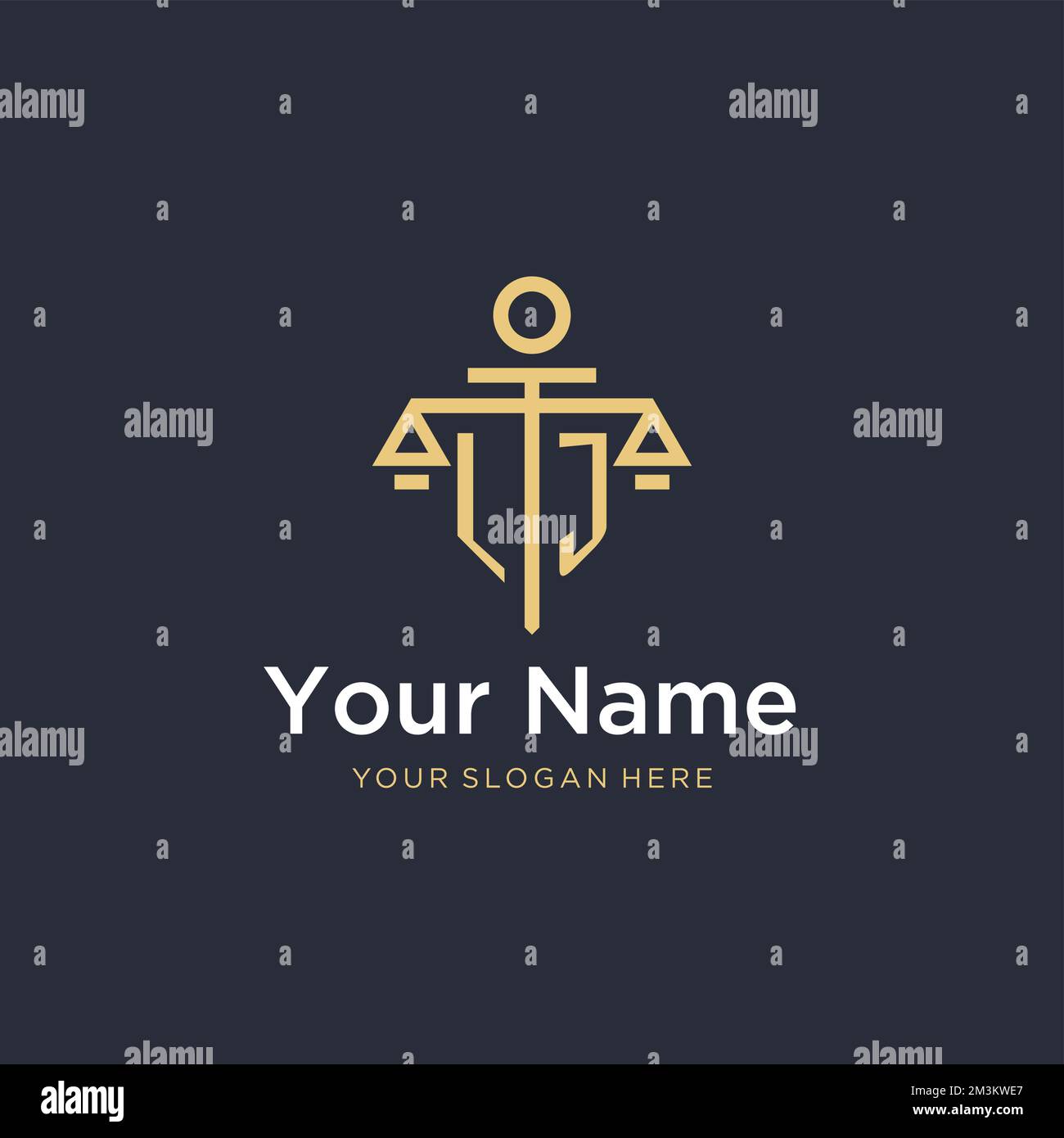 LJ initial monogram logo with scale and pillar style design ideas Stock Vector Image & Art - Alamy