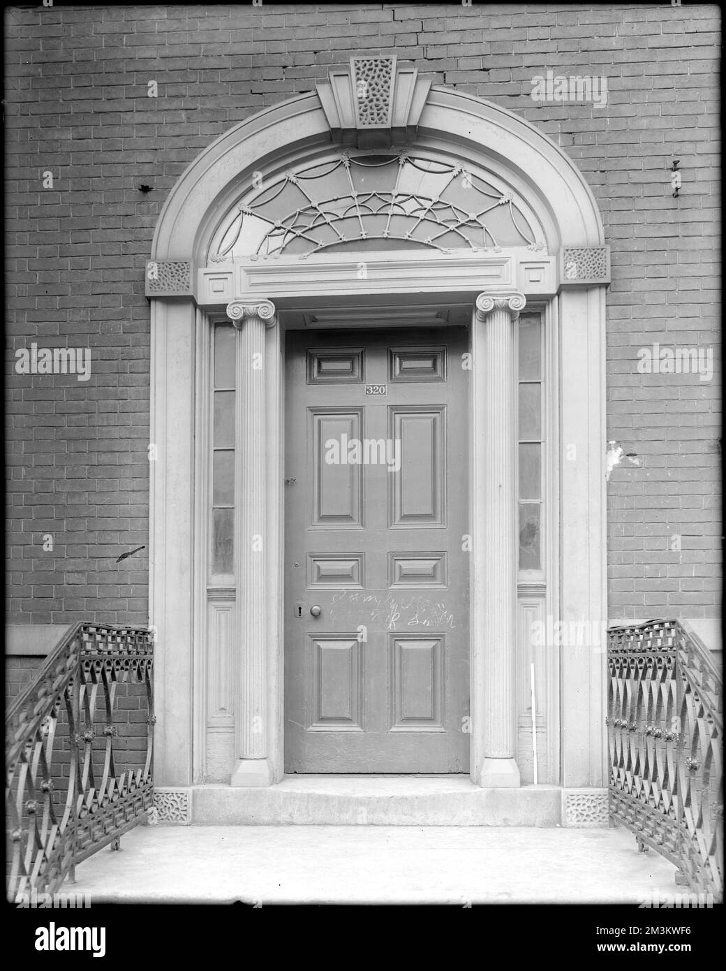 Philadelphia, Pennsylvania, 320 South 3rd Street, exterior detail, door ...