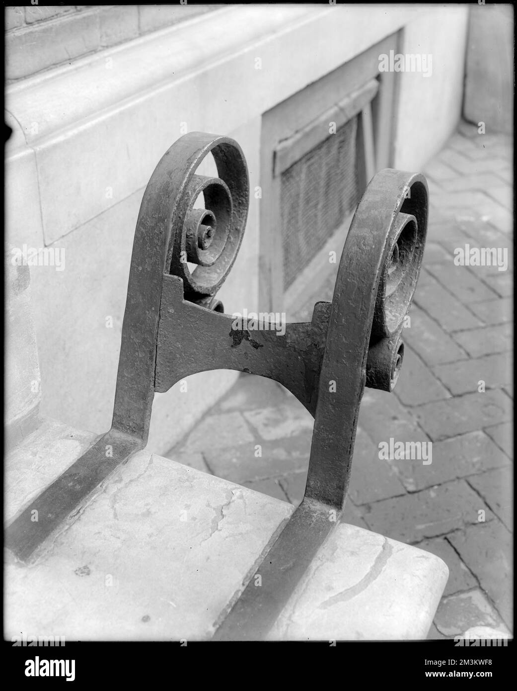 Philadelphia, Pennsylvania, 239 Pine Street, exterior detail, foot ...