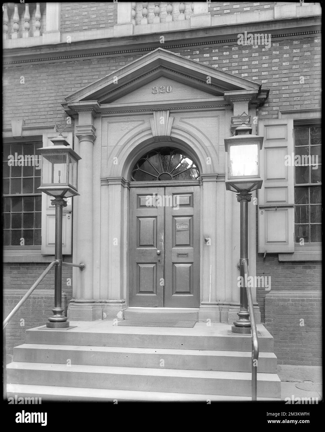 Philadelphia, Pennsylvania, 320 Chestnut Street, exterior detail, door ...