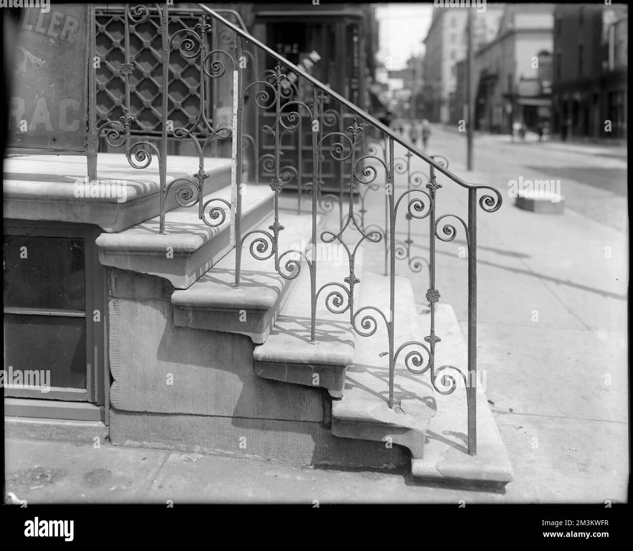 Philadelphia, Pennsylvania, 216 South 9th Street, exterior detail, iron ...