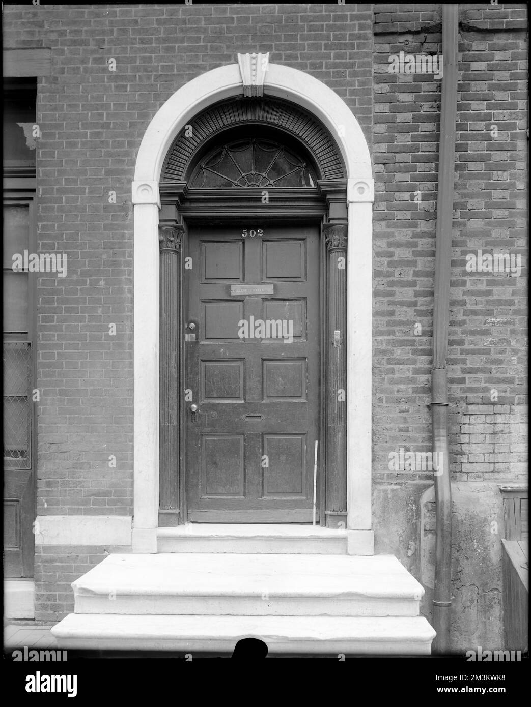 Philadelphia, Pennsylvania, 502 South Front Street, exterior detail ...