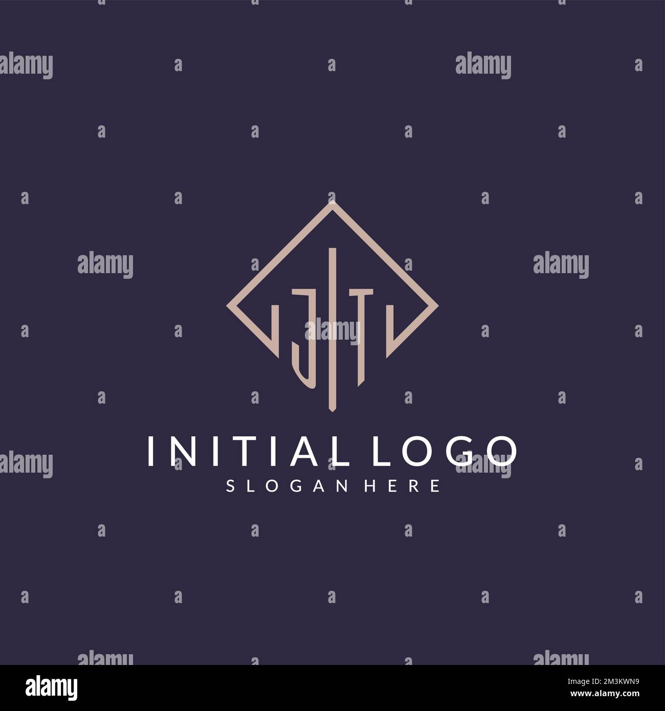 JT initial monogram logo with rectangle style design ideas Stock Vector Image & Art - Alamy