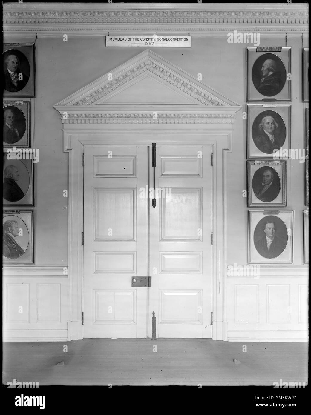 Philadelphia, Pennsylvania, 520 Chestnut Street, interior detail, door ...