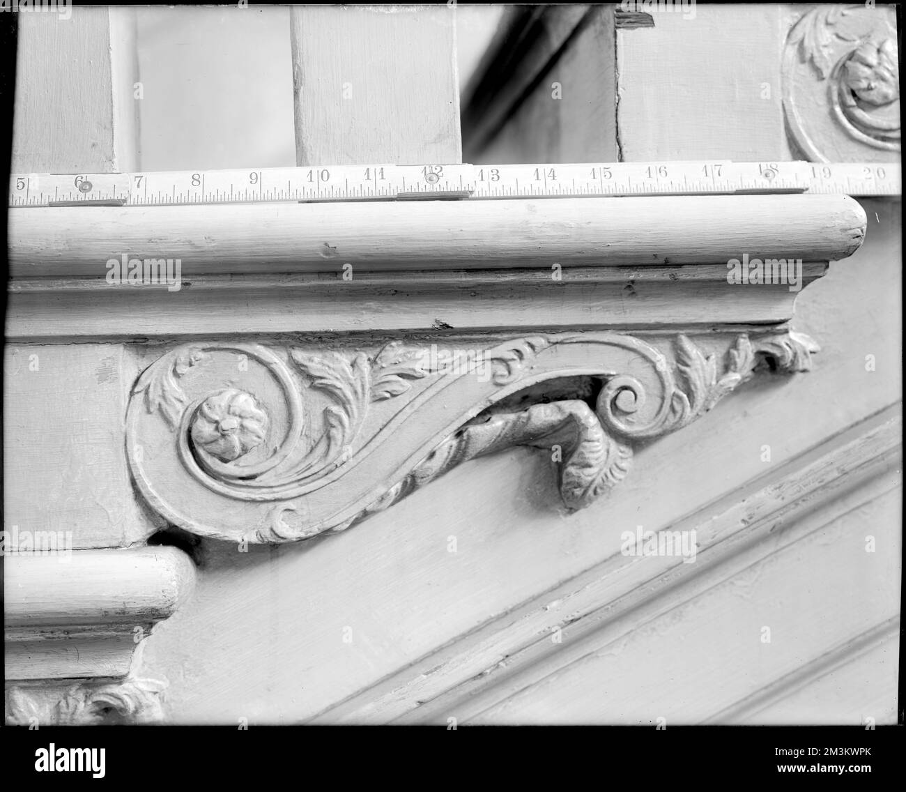 Philadelphia, Pennsylvania, 520 Chestnut Street, interior detail, stair ...