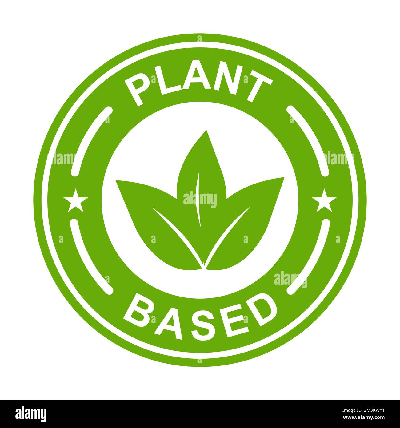 Plant based icon vector healthy food symbol vegan badge, vegetarian ...