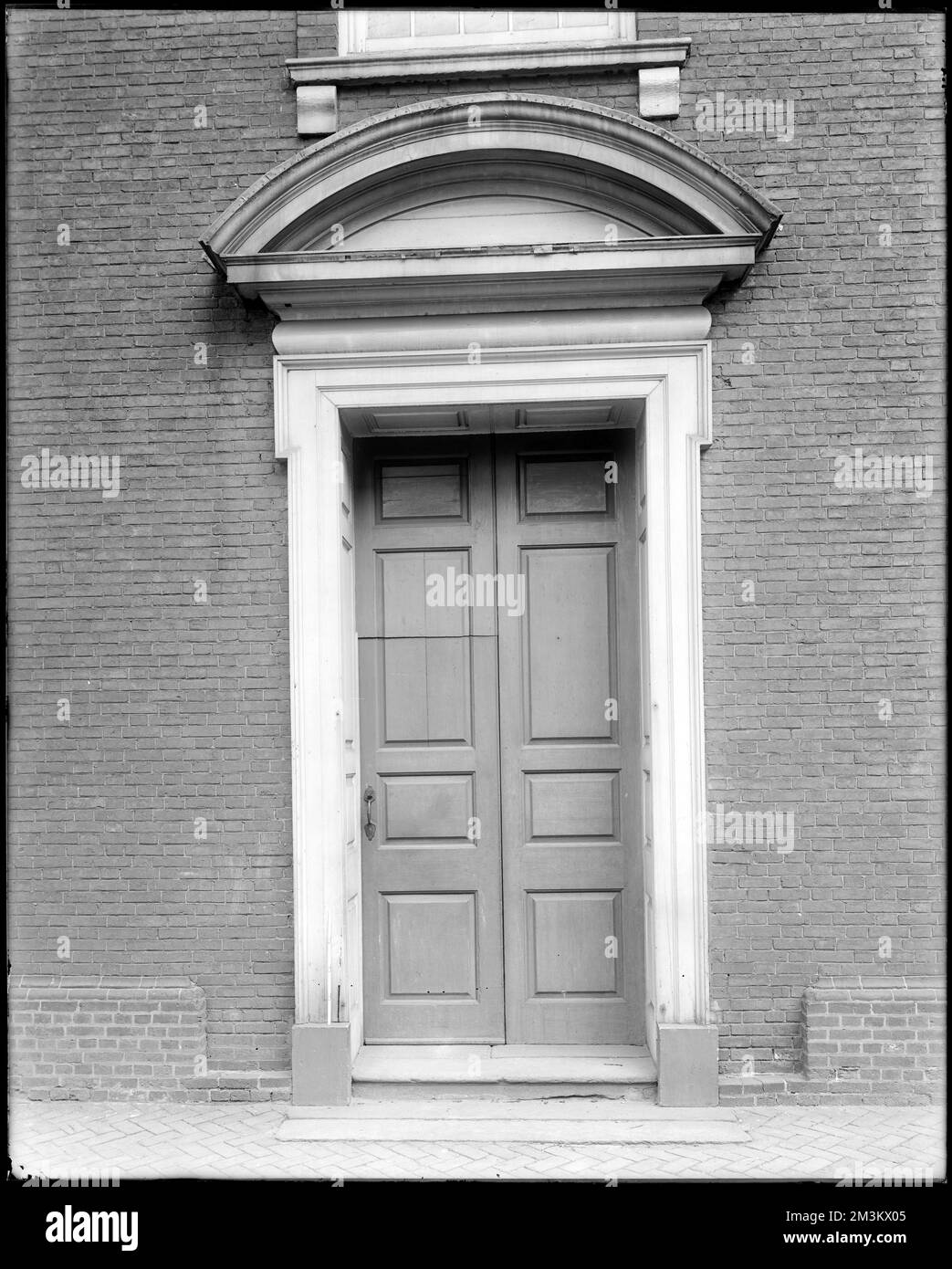 Philadelphia, Pennsylvania, exterior detail, door, Saint Peter's Church ...
