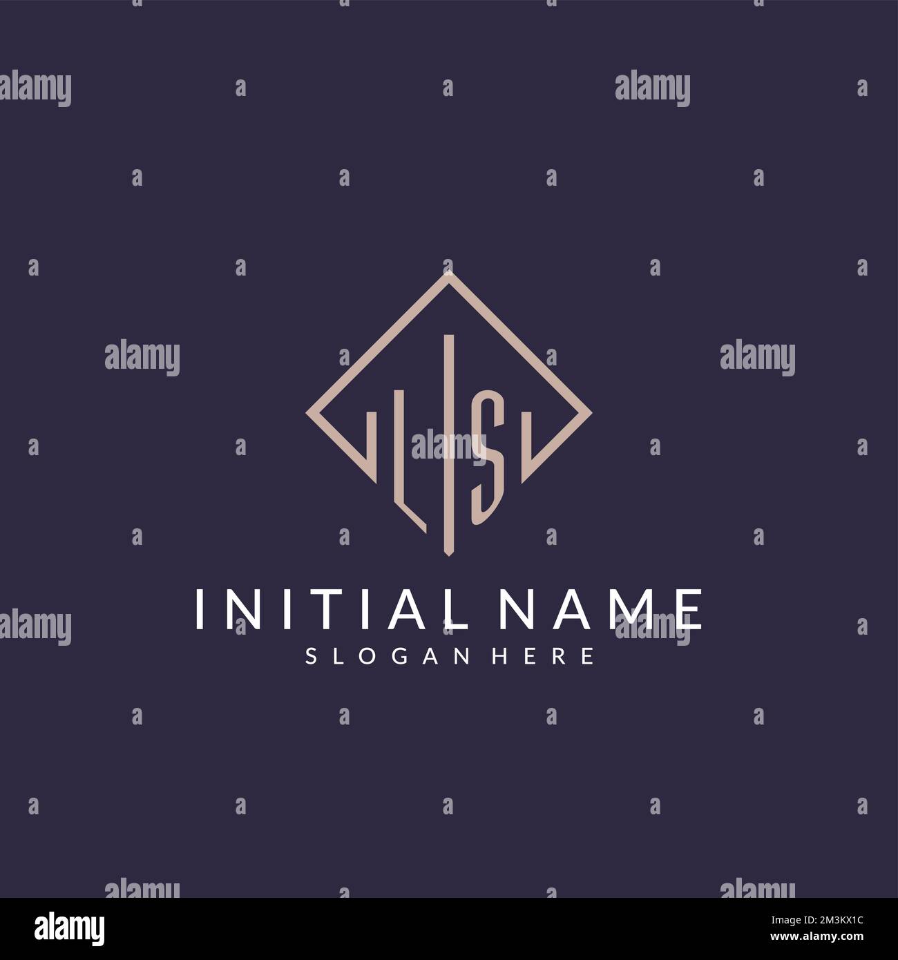 LS initial monogram logo with rectangle style design ideas Stock Vector Image & Art - Alamy
