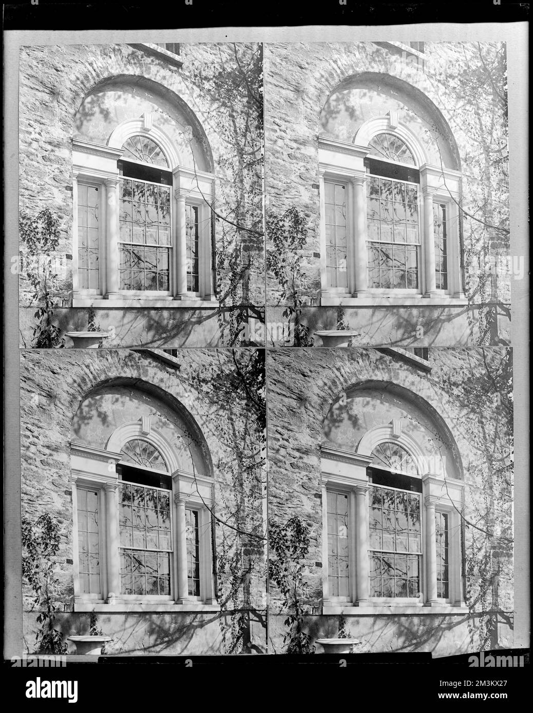 Philadelphia, Pennsylvania, exterior detail, window, 'The Woodlands ...