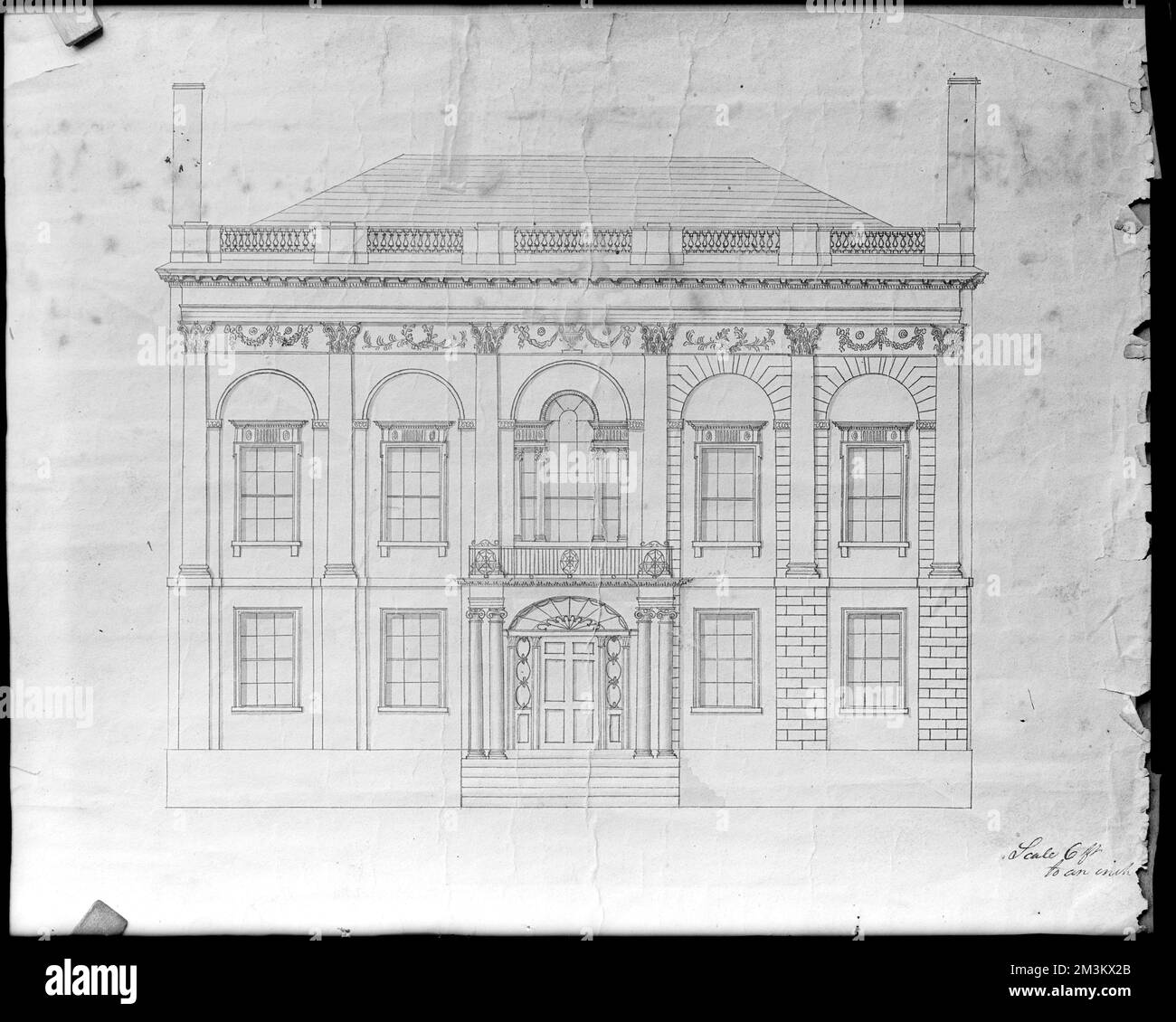 Philadelphia, Pennsylvania, maps and plans, Smith house elevation by ...
