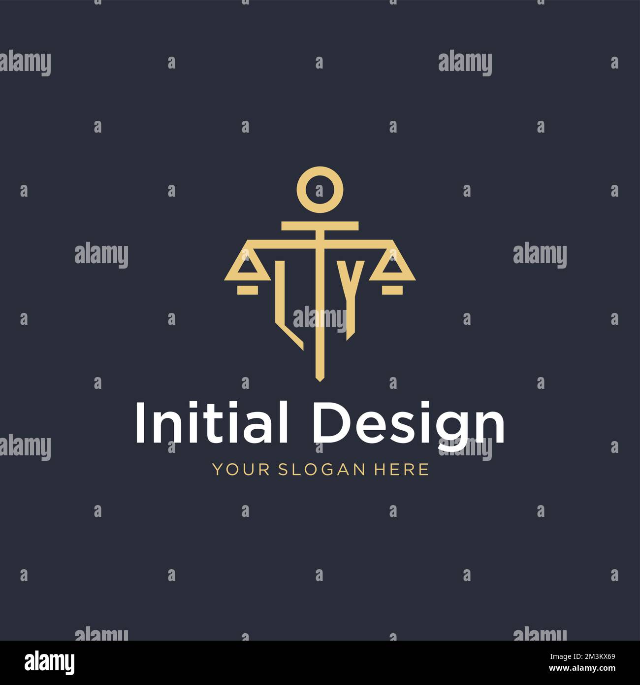 LY initial monogram logo with scale and pillar style design ideas Stock Vector Image & Art - Alamy