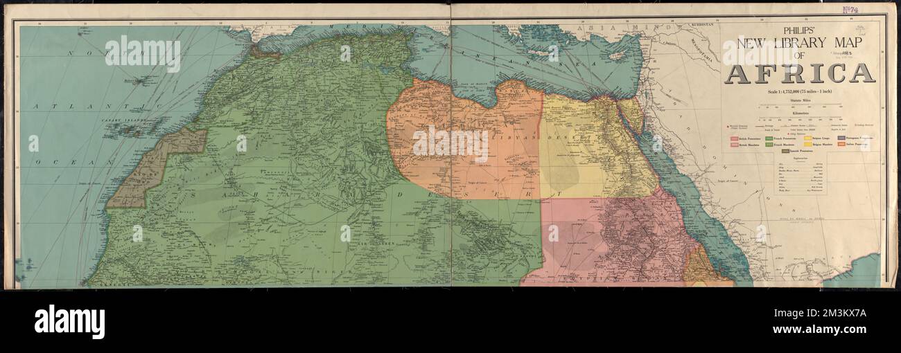 Philips' new library map of Africa , Africa, Maps Norman B. Leventhal ...