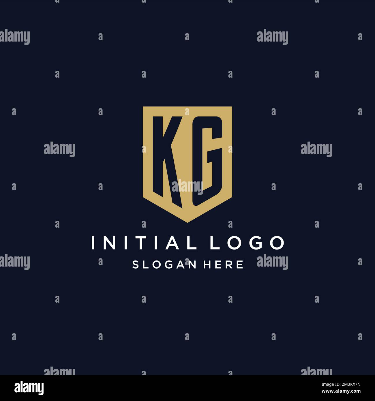 Kg initials logo hi-res stock photography and images - Alamy