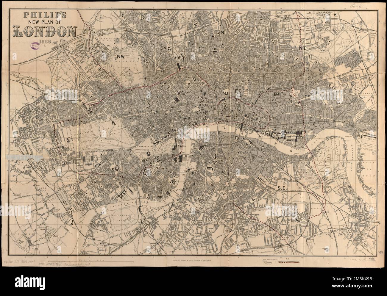 Philips plan map of london hi-res stock photography and images - Alamy