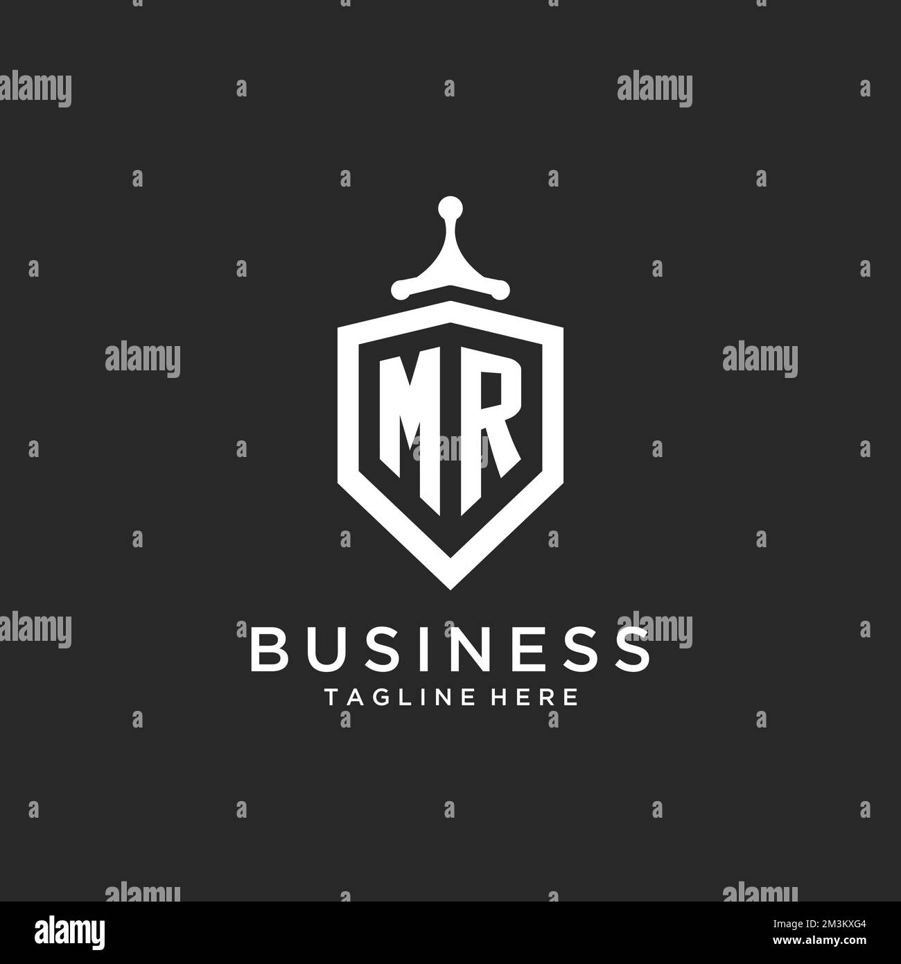 MR monogram logo initial with shield guard shape design ideas Stock ... MR monogram logo initial with shield guard shape design ideas Stock ...