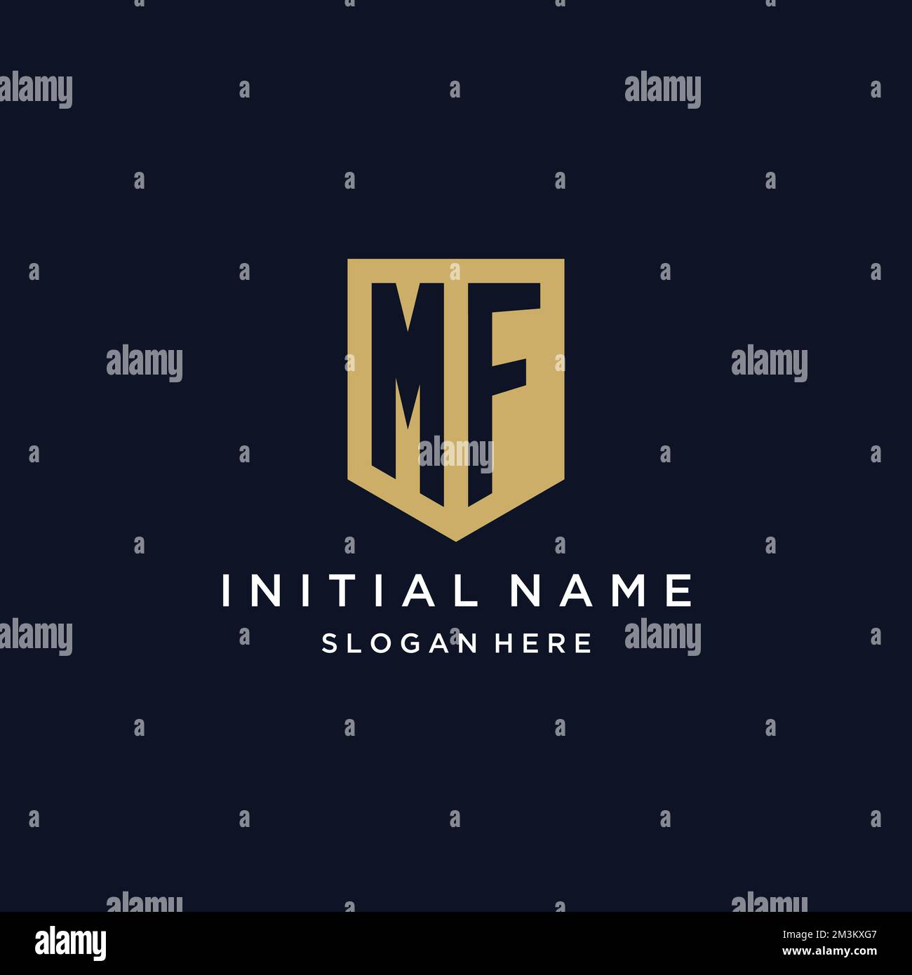 Mf logo design hi-res stock photography and images - Alamy