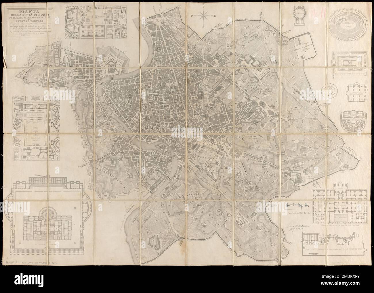 Pianta della citta di Roma , Buildings, Italy, Rome, Maps, Rome Italy ...