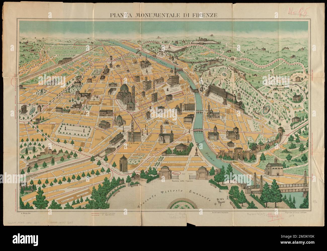 Pianta monumentale di Firenze , Florence Italy, Aerial views, Florence ... Pianta monumentale di Firenze , Florence Italy, Aerial views, Florence ...