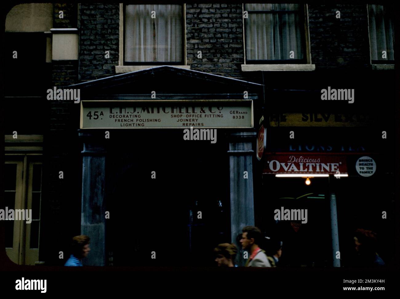 Piccadilly Circus , Stores & shops. Edmund L. Mitchell Collection Stock ...