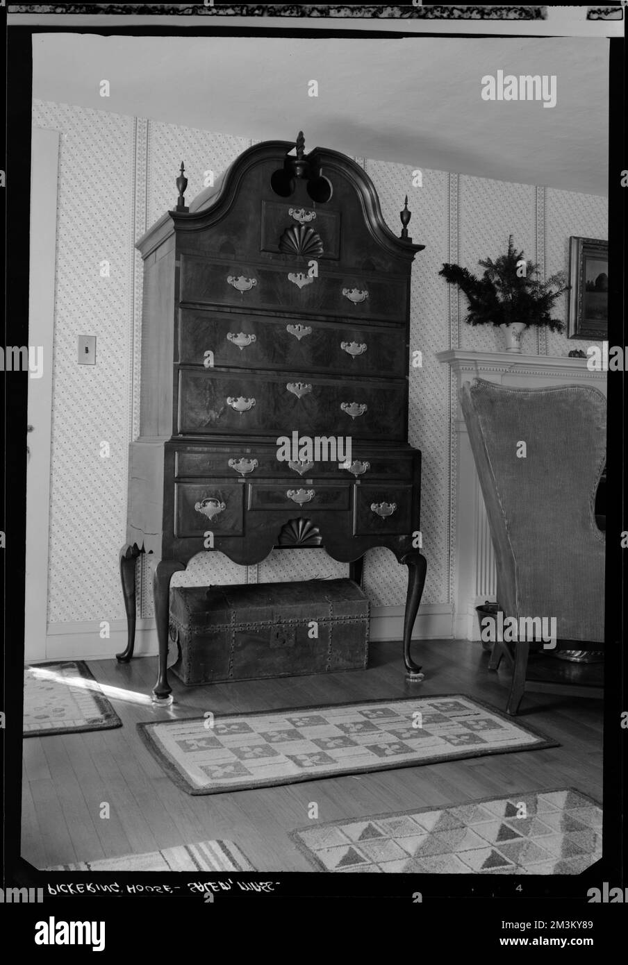 Pickering House, Salem, highboy , Chests. Samuel Chamberlain Photograph ...
