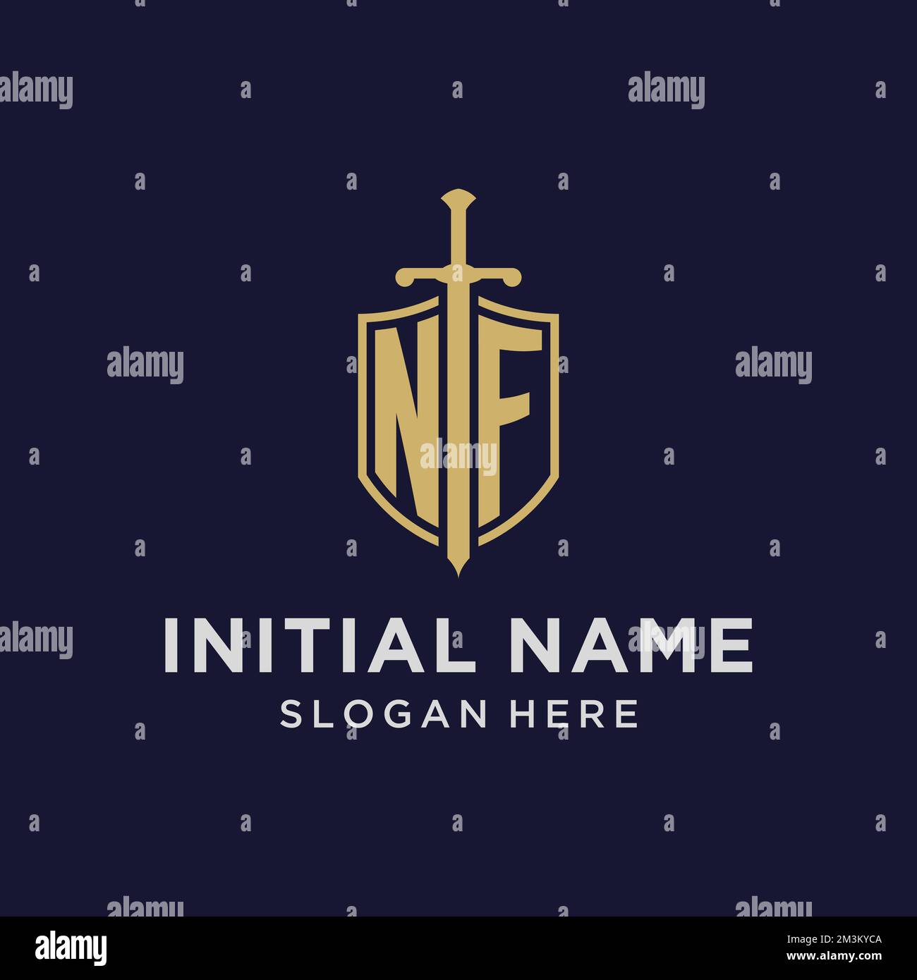Initial nf Stock Vector Images - Alamy