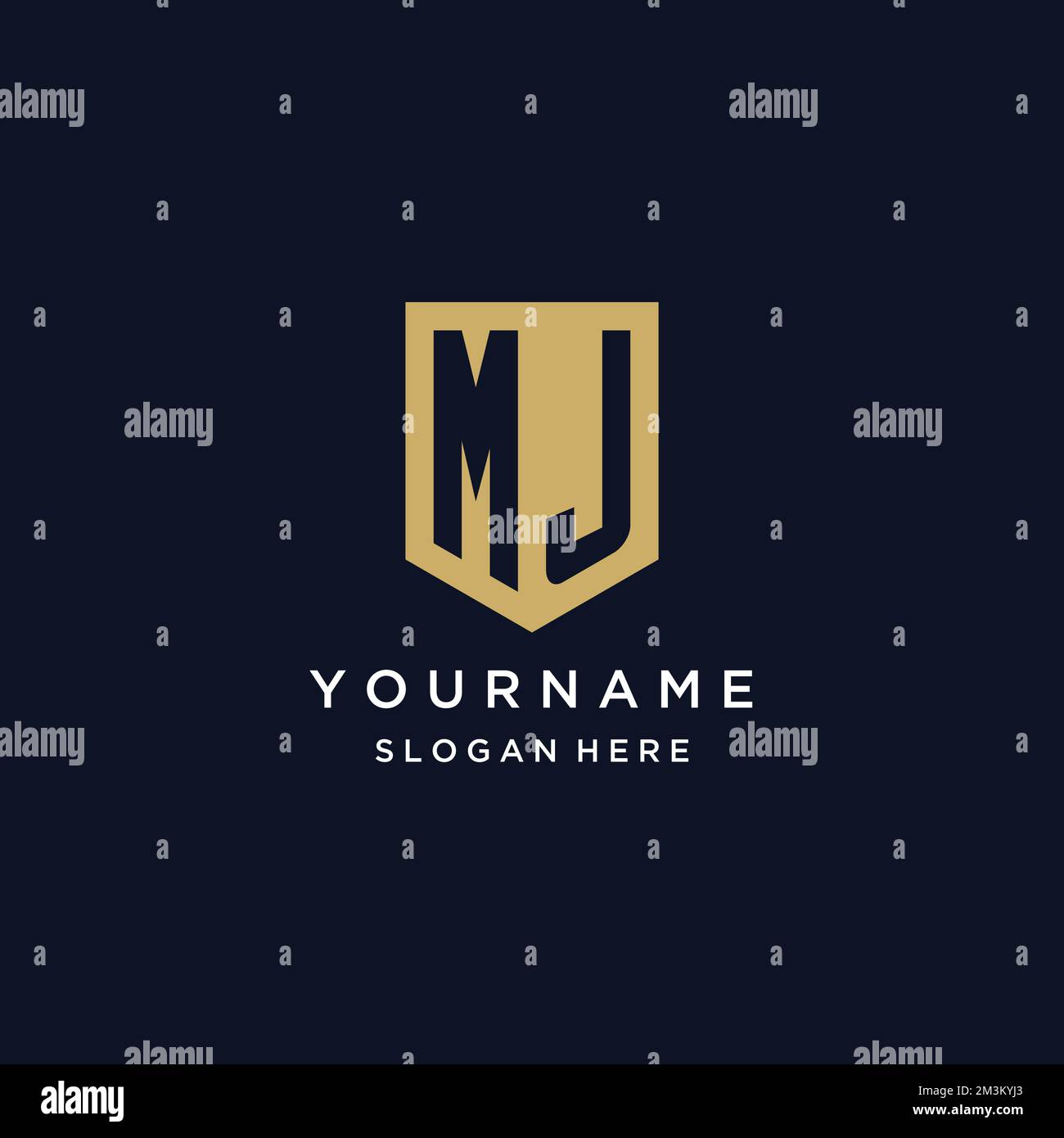 MJ monogram initials logo design with shield icon template Stock Vector ... MJ monogram initials logo design with shield icon template Stock Vector ...